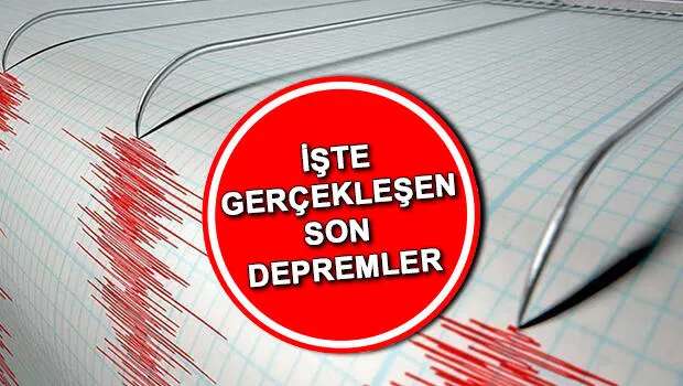 Son Dakika Depremleri! Deprem Mi Oldu?